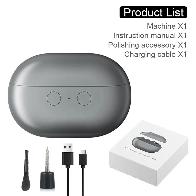 Портативная машинка для маникюра JJRC, black