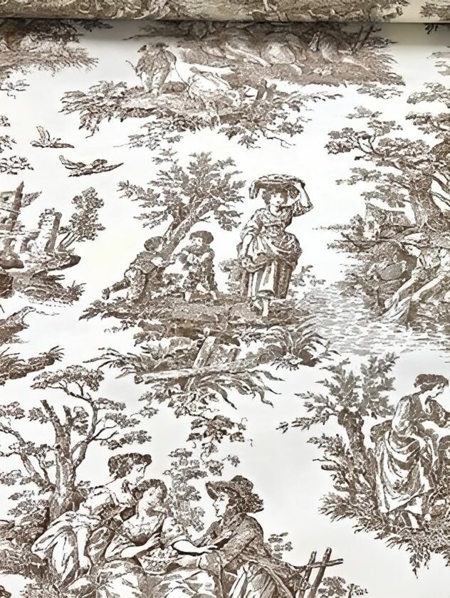 Ткань 150*180см водоотталкивающая Туаль Де Жуи DUCK цвет коричневый