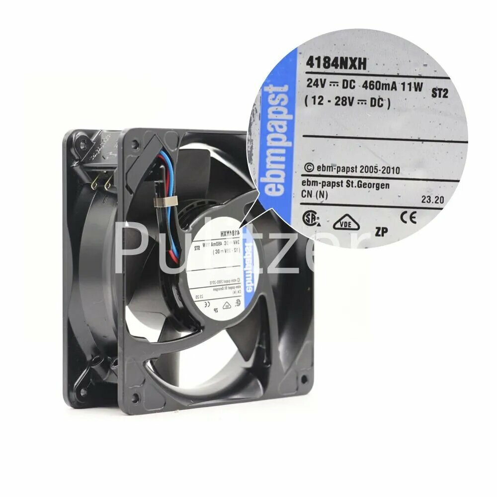 Ebmpapst 4184NXH 24 В 11 Вт 119 * 119 * 38 мм компактный осевой вентилятор постоянного тока, охлаждающий вентилятор