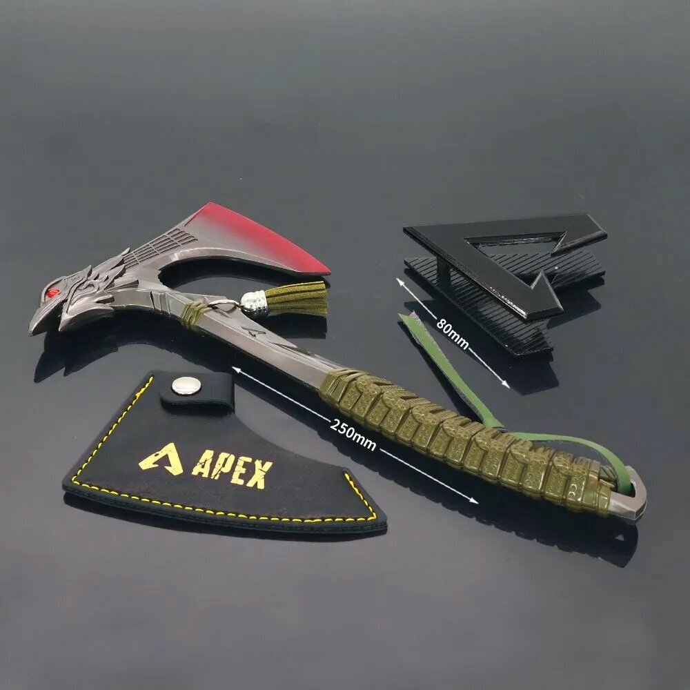 Apex Legends: Комплект "Воронья Хватка" (Топор + Подставка), Цинковый Сплав, 25 см