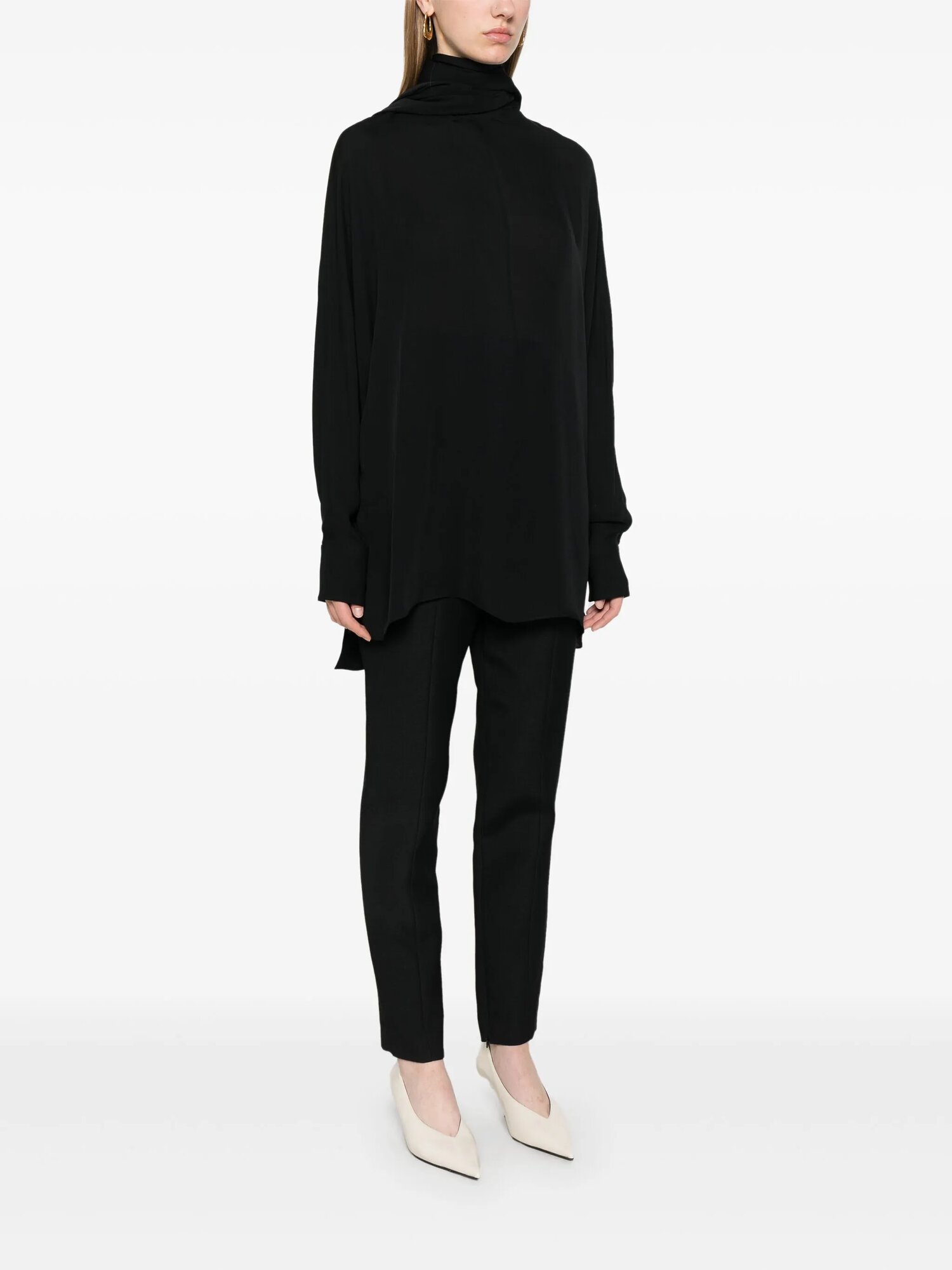Блуза Khaite, размер S, черный — фото 1