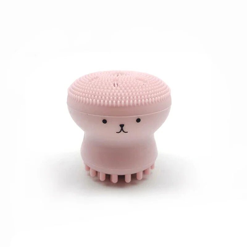 Симпатичные щетки для очищения лица, отшелушивающий массажер для лица, глубокая очистка, щетки для лица, очищающее средство, силиконовая щетка для лица