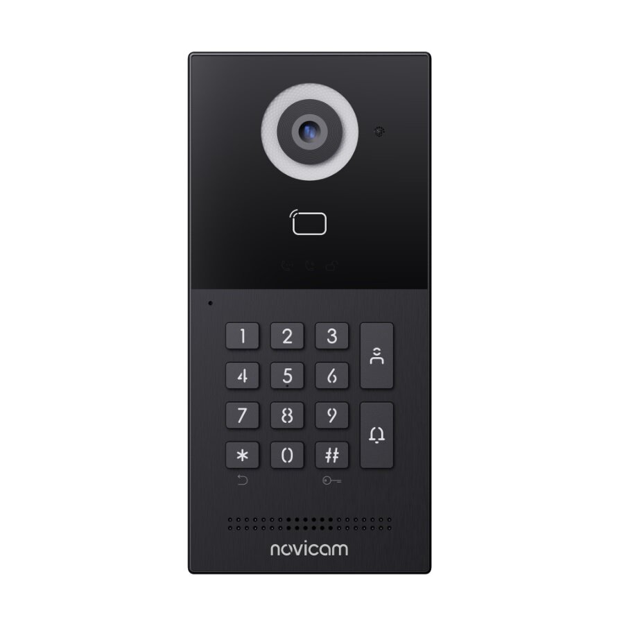 Универсальная IP вызывная панель 2.1 Мп со СКУД Novicam FORWARD XRK IP BLACK v.4054