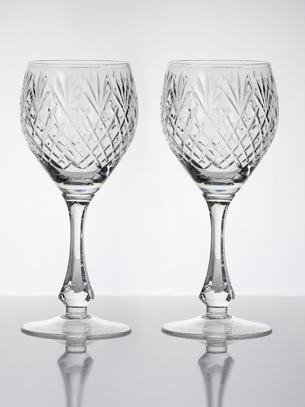 Хрустальные бокалы для красного и белого вина, объем 300 мл, набор фужеров 2 шт, Неман