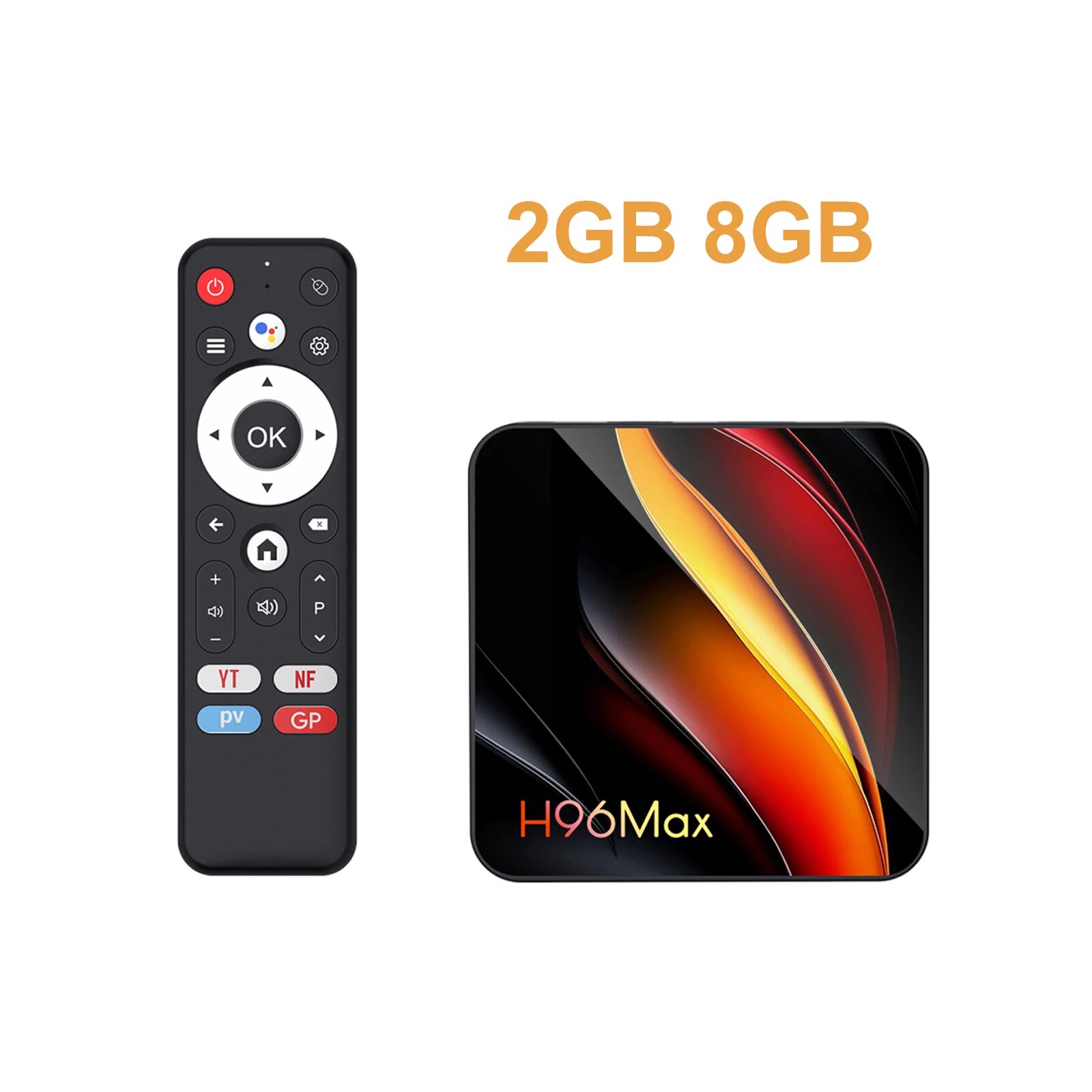 H96 MAX Smart TV Box 2GB 8GB, EU Plug