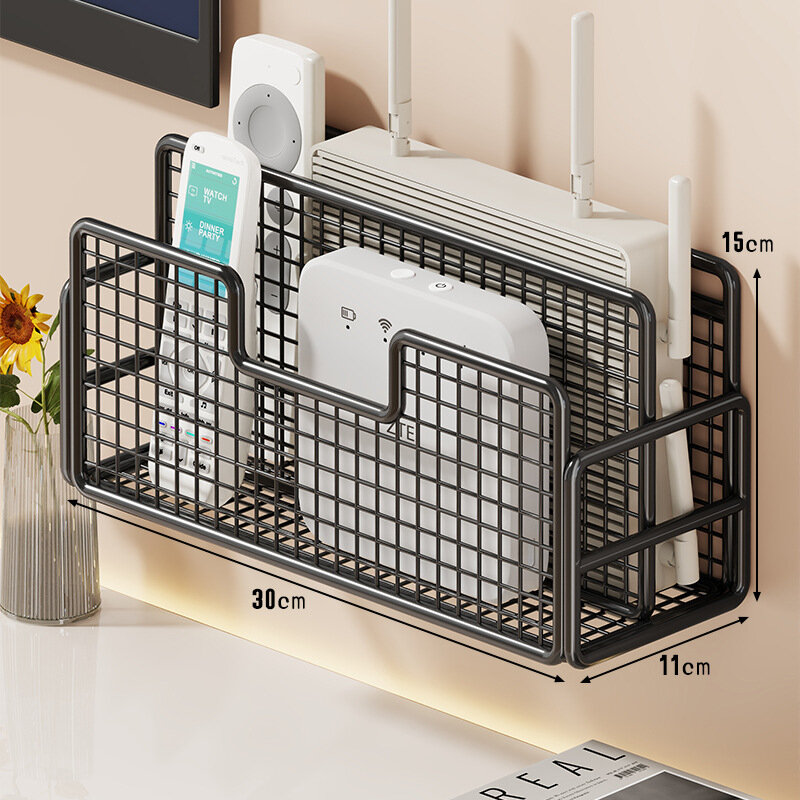 Стойка для роутера, коробка для хранения WiFi, настенная полка, держатель для ТВ-приставки без сверления