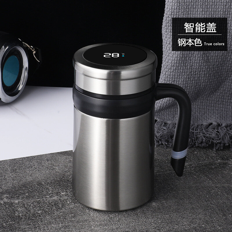Умный термометр нержавеющая стеклянная термос-чашка 500 мл натуральный для офиса