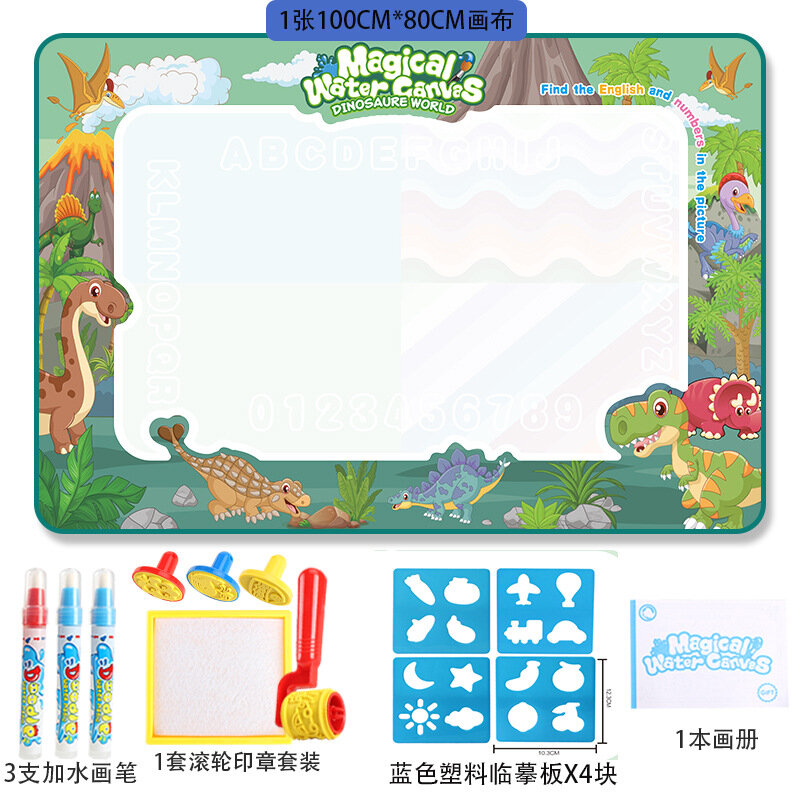 Детская магия рисования водой, холст для рисования, большой прозрачный водный рисунок, многоразовый коврик для рисования, игрушка оптом