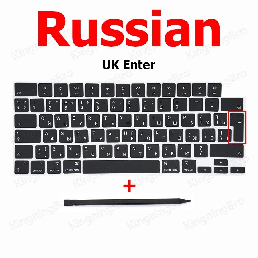 Новые колпачки для клавиатуры A3113 A3114 для Macbook Air 13 дюймов 15 дюймов M3, колпачки для клавиш США, Великобритании, Французская, Русская, Испания, 2024