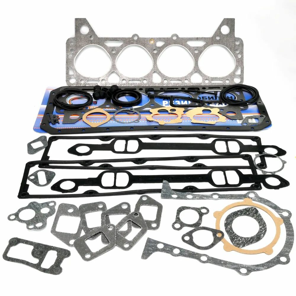 Комплект прокладок и РТИ для ремонта двигателя ЗИЛ 130, 55 комплектующих
