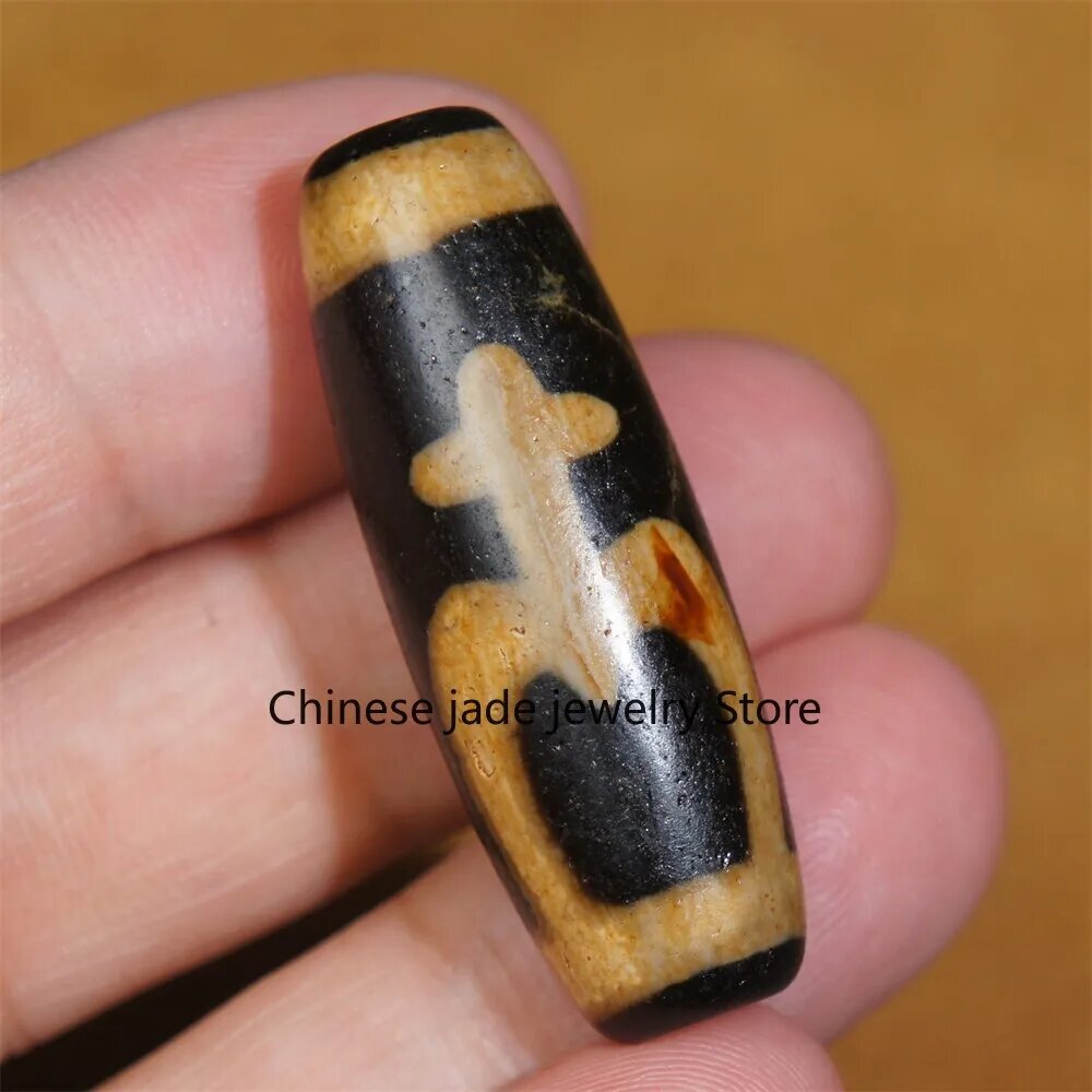 Тибетские бусины Дзи из агата GZI 39 мм