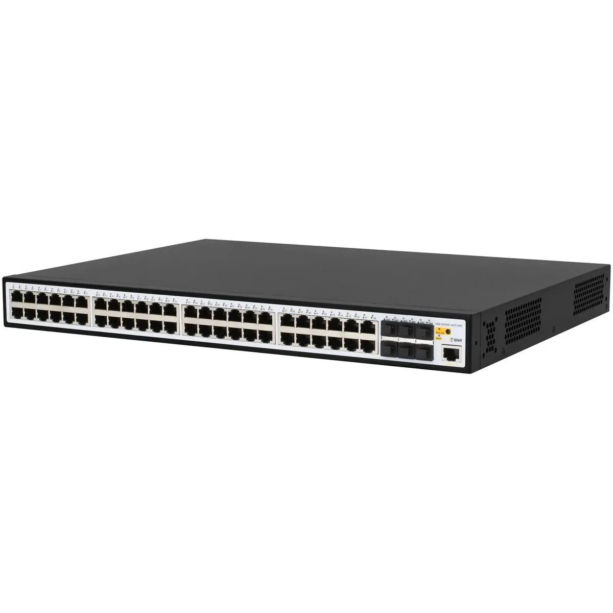 Коммутатор SNR SNR-S5310G-48TX-POE, черный, L2+, 48x1Гбит/с 6SFP+ 48PoE 450W, управляемый