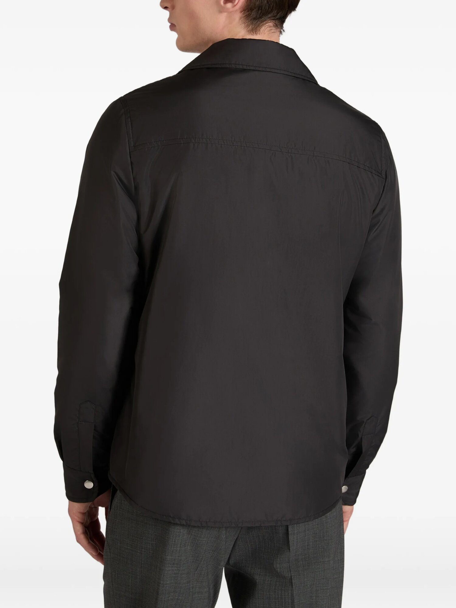 Куртка Slowear Padded shirt jacket, размер 56, black/black — фото 1