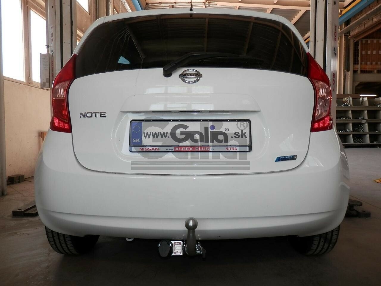Оцинкованный фаркоп на Nissan Note 2013-2020 (без электрики), Galia N057A