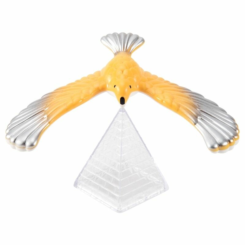 (Q R ) Волшебная балансирующая птица, научная настольная игрушка, балансирующий орел, новинка, детская развивающая игрушка с подставкой в виде пирамиды, случайный цвет