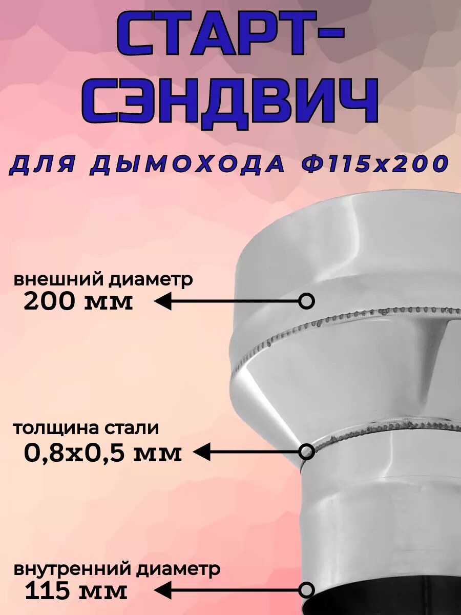 Старт-сэндвич Ф 115х200 (430/0,8х0,5)