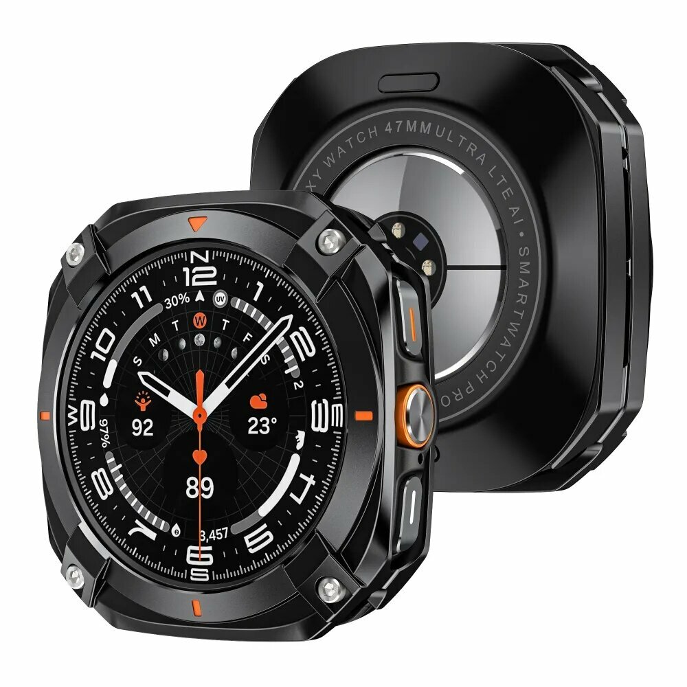 Роскошный алюминиевый металлический чехол Armor для Samsung Galaxy Ultra Watch Ultra 47 мм