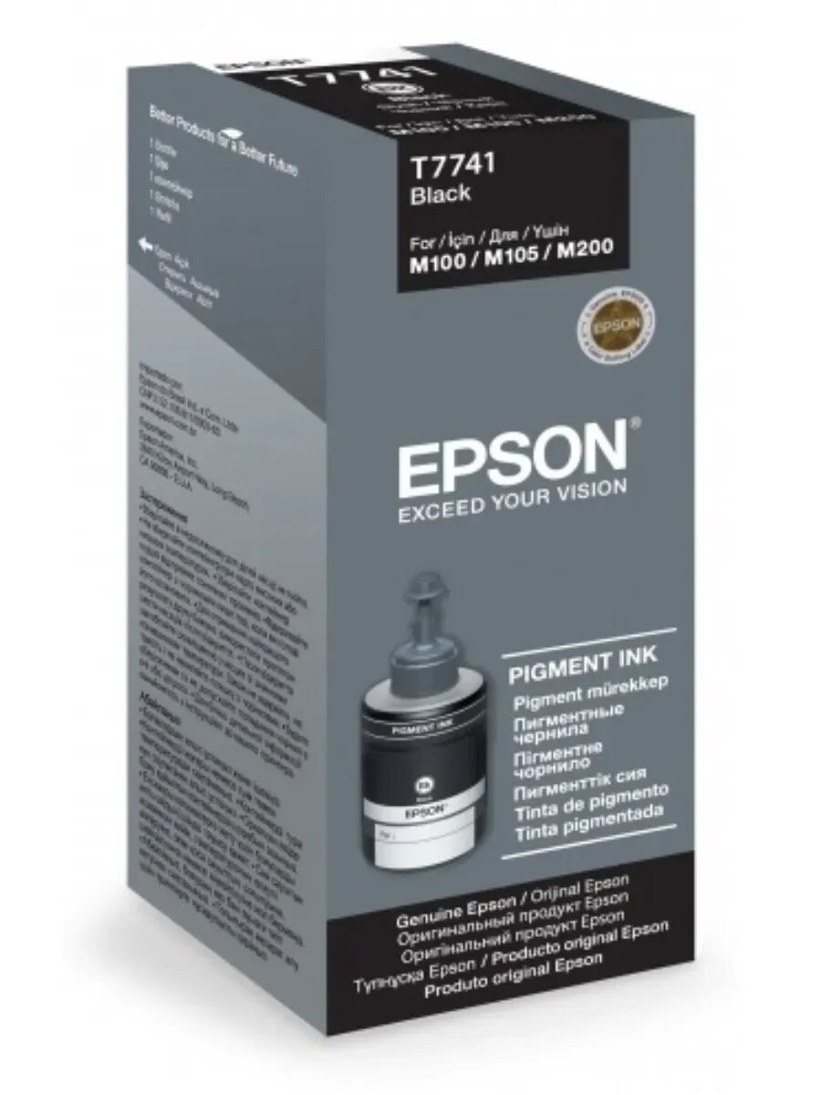 Контейнер с чернилами C13T77414A/98 для Epson черный 140 мл 6000 стр