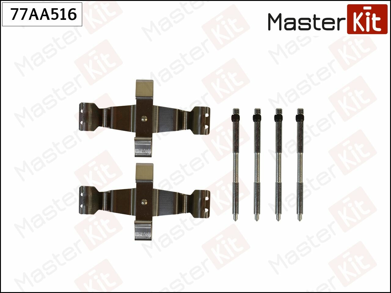 Комплект установочный тормозных колодок Audi A64G24GCC7 10-18Opel Insignia BZ18 17- MasterKit 77AA516