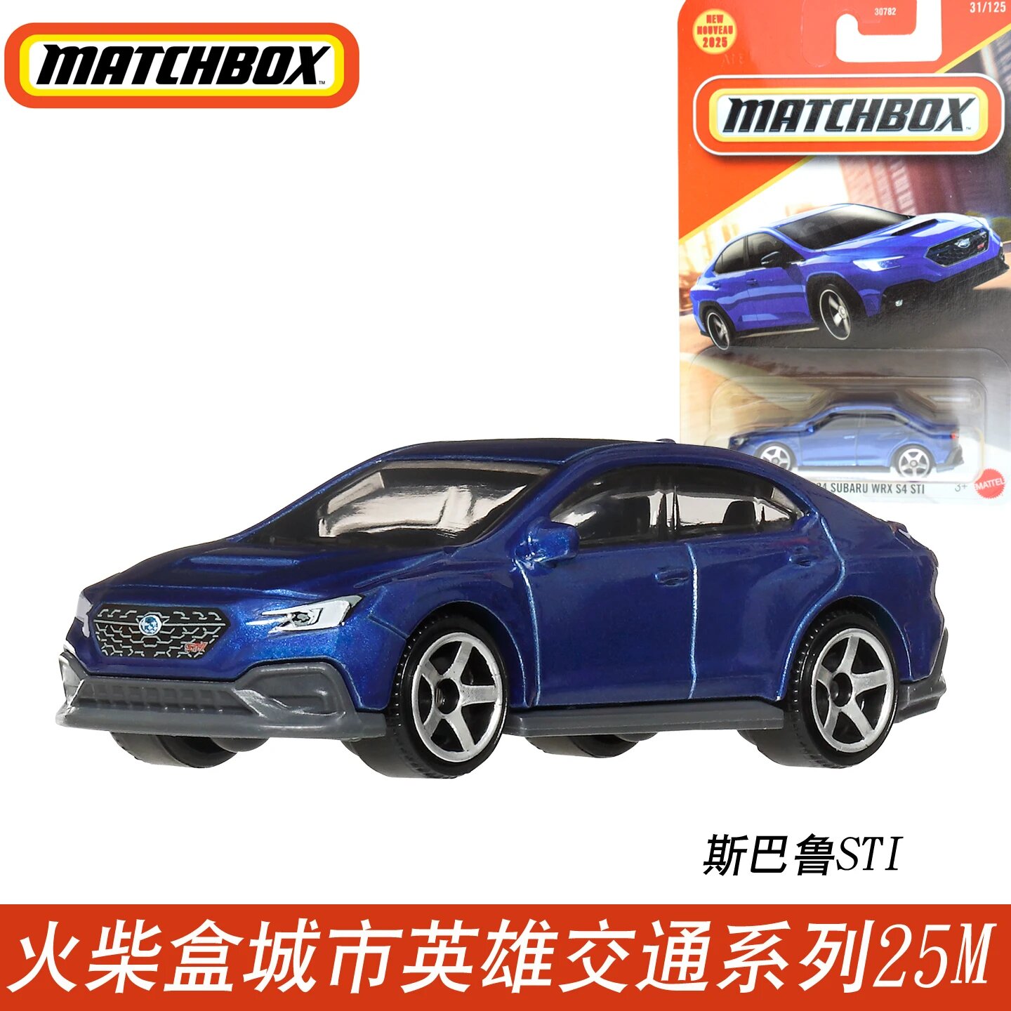 MATCHBOX Subaru STI, синий, 1:64