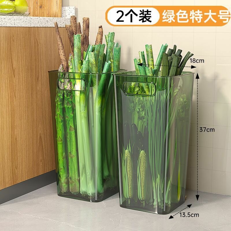 Контейнер для хранения лука, имбиря и чеснока, прозрачный, большой емкости, органайзер, трубка для хранения, артефакт для кухни