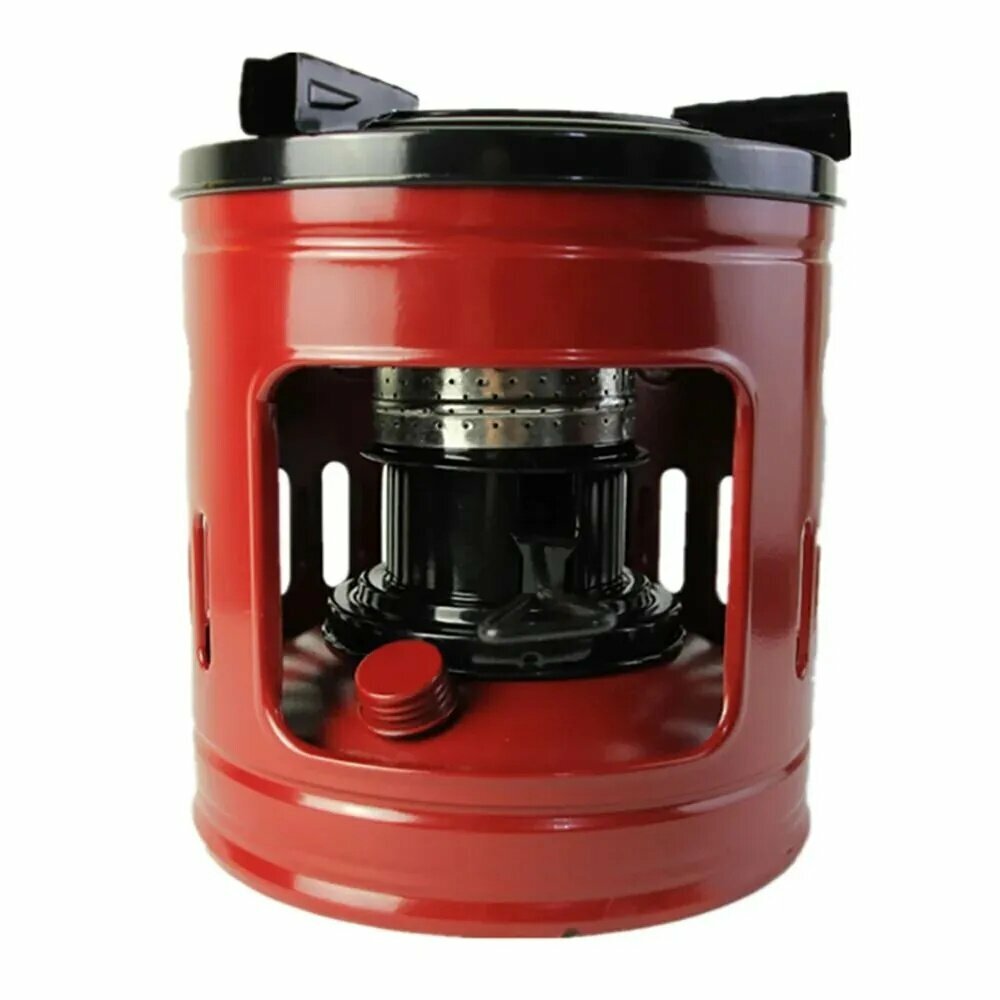 Обогреватель керосиновый 10 Горелок, Портативный, На Открытом Воздухе, Металл, Цвет Красный+Черный