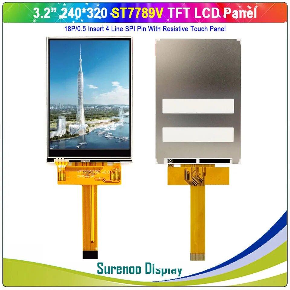3.2" ST7789V TFT LCD 240x320 с тачскрином