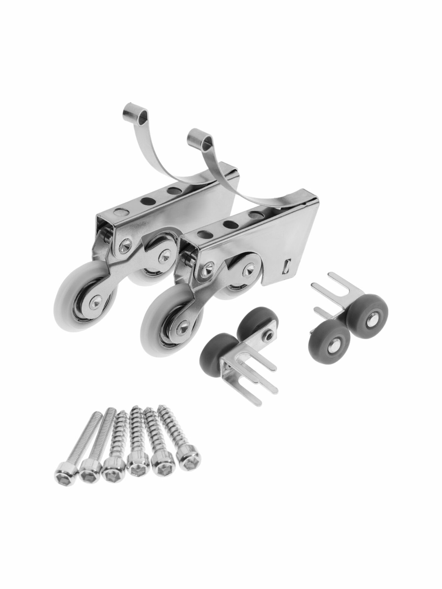 Комплект роликов для шкафа купе, набор верх - низ, тип фурнитуры: ролики