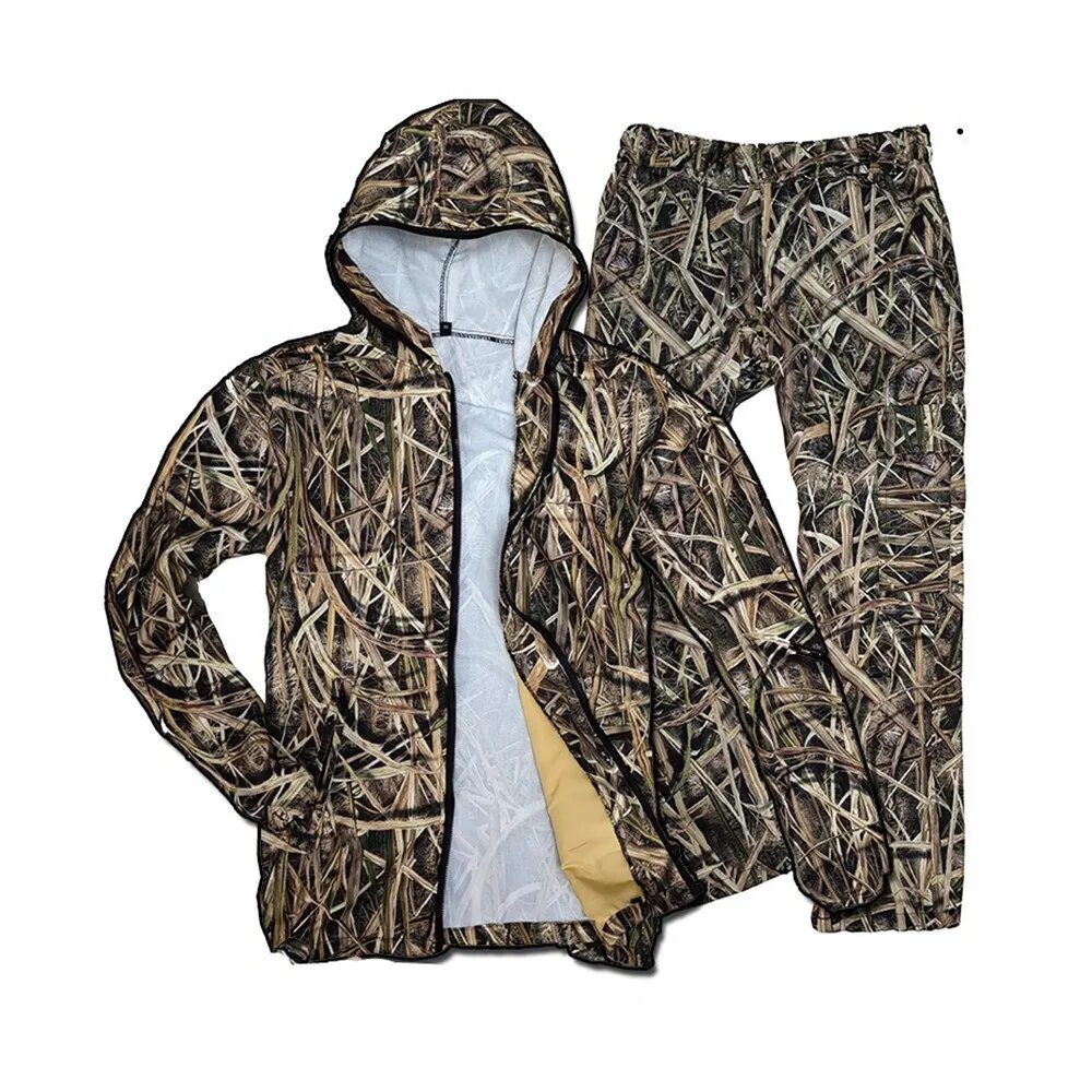 Jeskinman тростниковый камуфляжный охотничий костюм из хлопка L(48), Jacket Pants