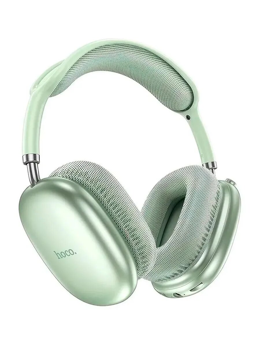Наушники Bluetooth накладные с микрофоном Hoco W35 Air, цвет зеленый / беспроводные