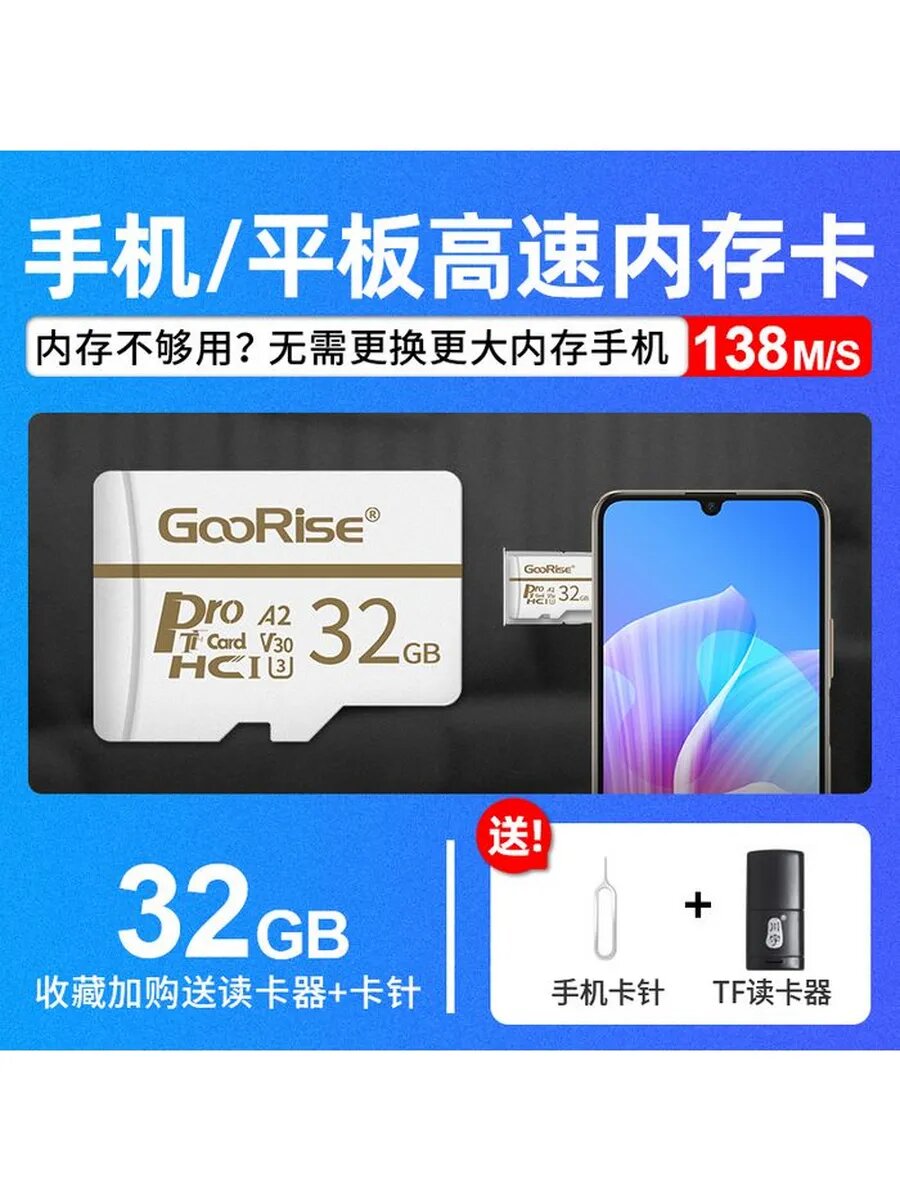 Карта памяти GooRise NM 32ГБ для Huawei Glory, Mate