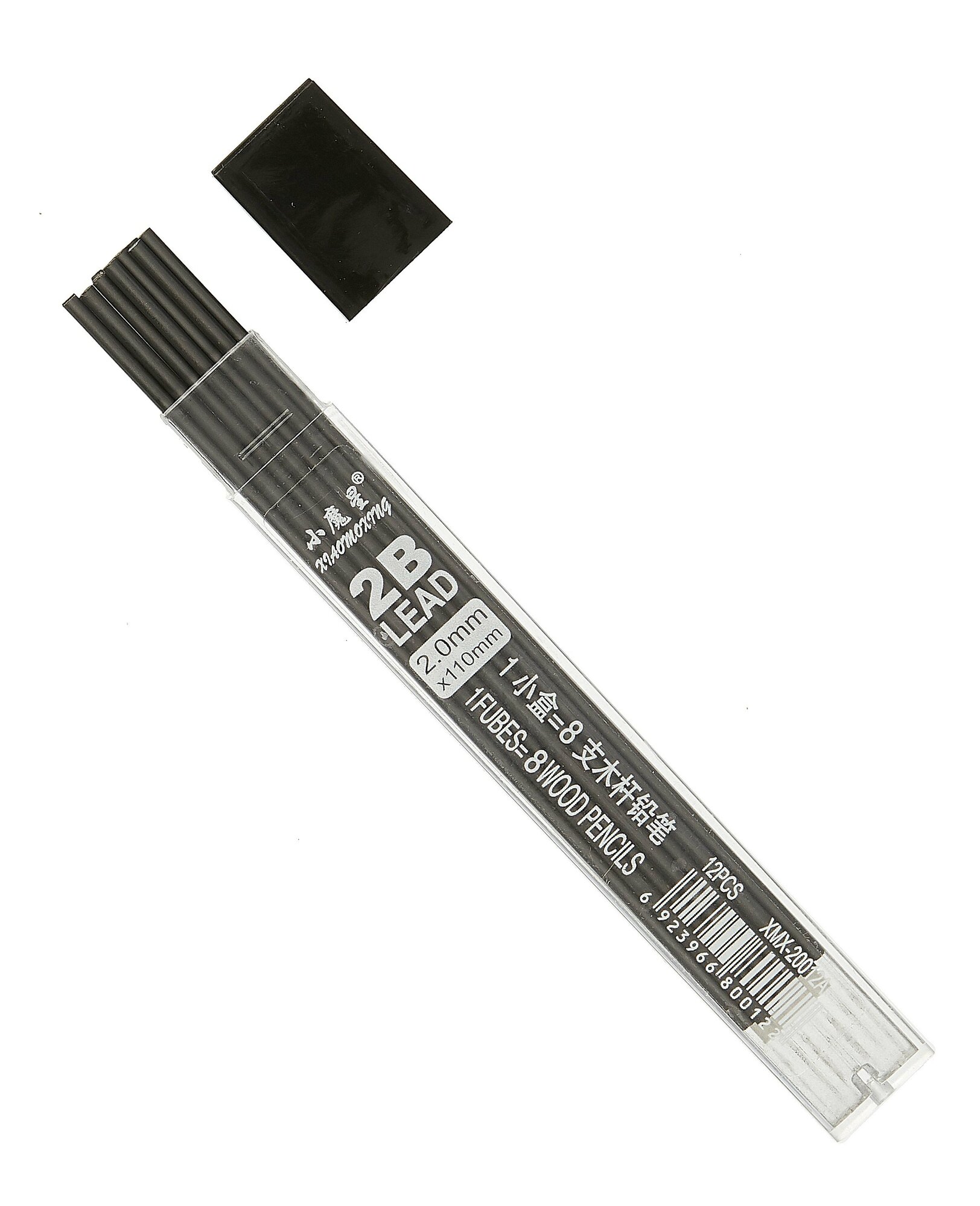 Грифели для механических карандаше, GoodMark, 2 мм, 2B, 8 штук — фото 1