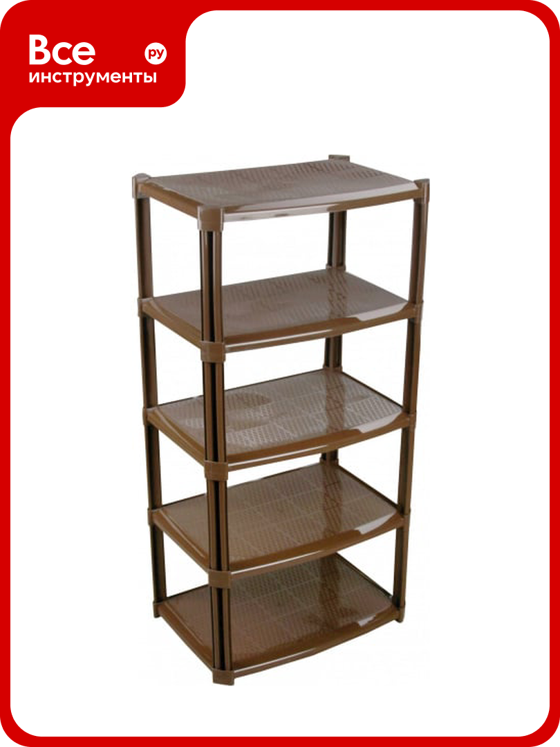 Этажерка для обуви ЗПИ «Альтернатива» Эконом 1008x510x350 мм, 5-ти секционная М2446