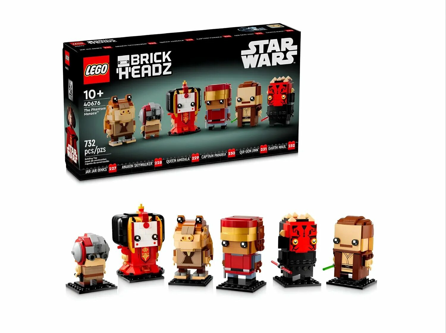 Конструктор LEGO BrickHeadz 40676 "Скрытая угроза", пластик, 732 детали