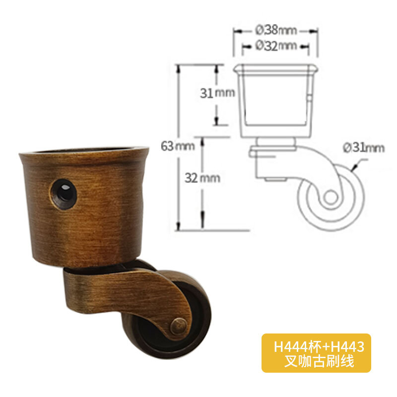 Мебельная фурнитура, ролики для дивана, кофейного стола, универсальные колеса, тяжелые бесшумные ролики, маленькие колеса для тележки, европейский стиль, мебельные ролики