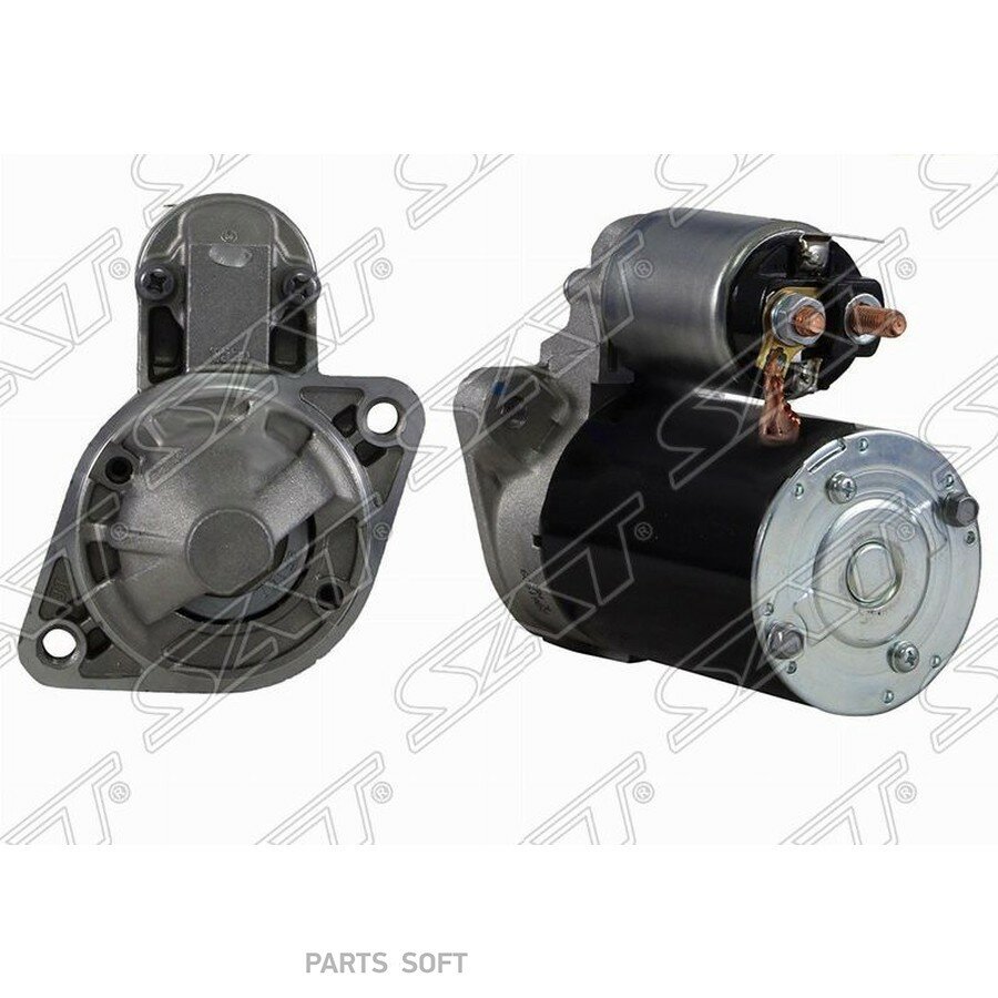 Стартер Hyundai Elantra 00-09 / Sonata 93-98 (0,9 kW/ Z=8) от официального дистрибьютора, SAT, артикул ST3610022800N
