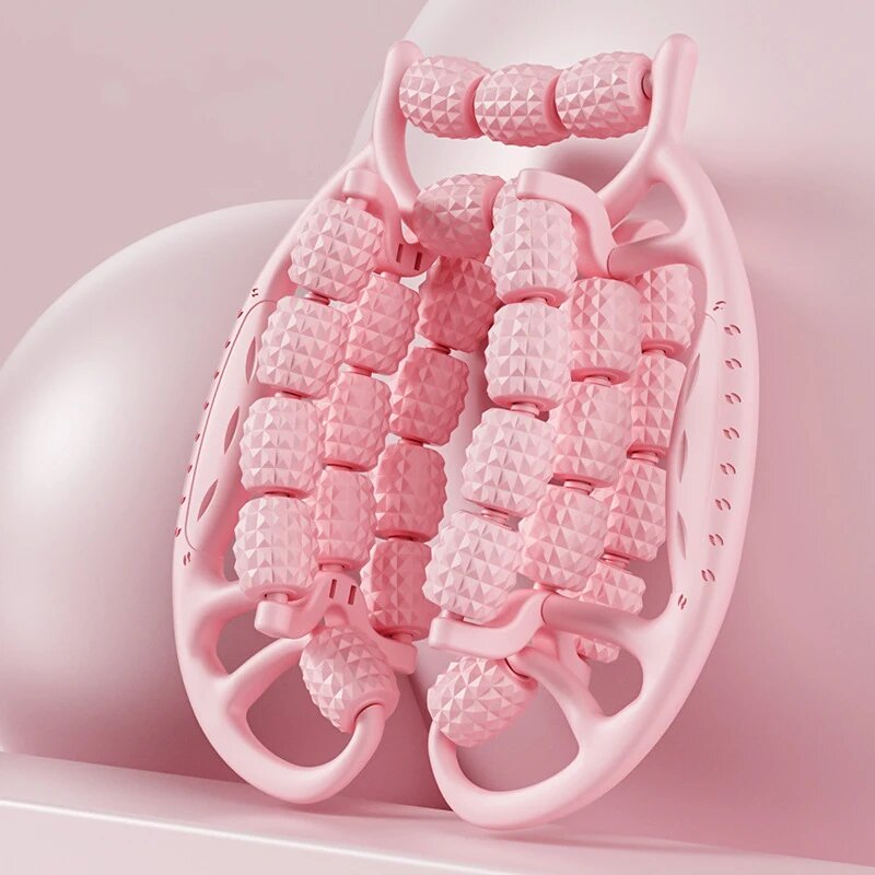 Круглый массажный ролик для ног 29 rounds pink