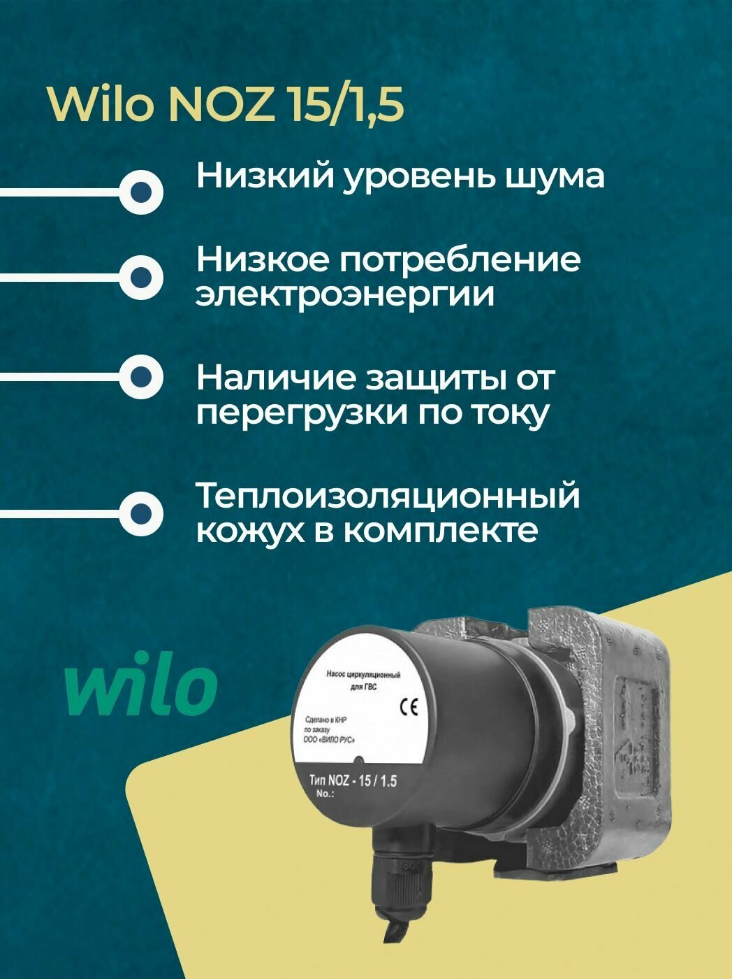 Насос Wilo NOZ 15/1,5 — фото 1
