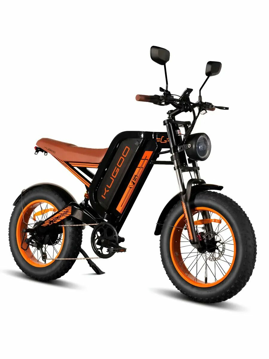 Электровелосипед Kugoo Kirin V6 750W, 48V/28.6AH, фэтбайк, черный