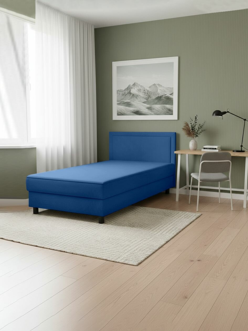 Тахта Прима фокус- мебельная фабрика 140х200х86 см синий