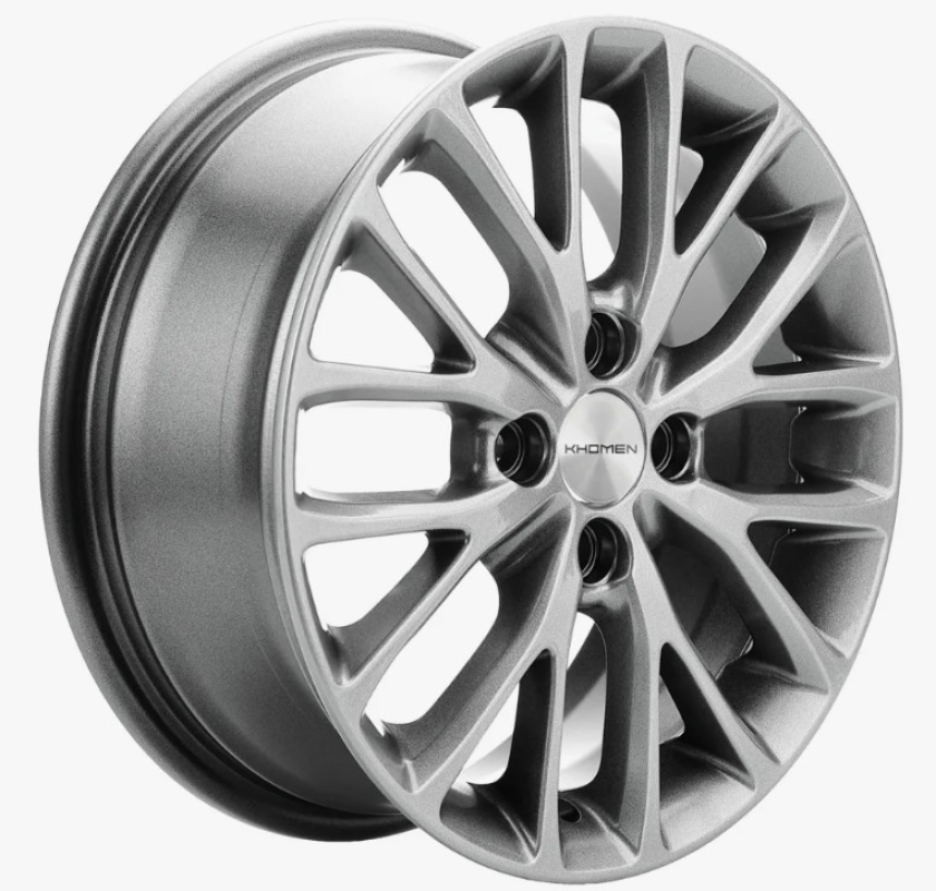 Диск колесный Khomen Wheels KHW1506 (Vesta) 6,0x15 4x100 Dia60.1 ET50 цвет G-Silver