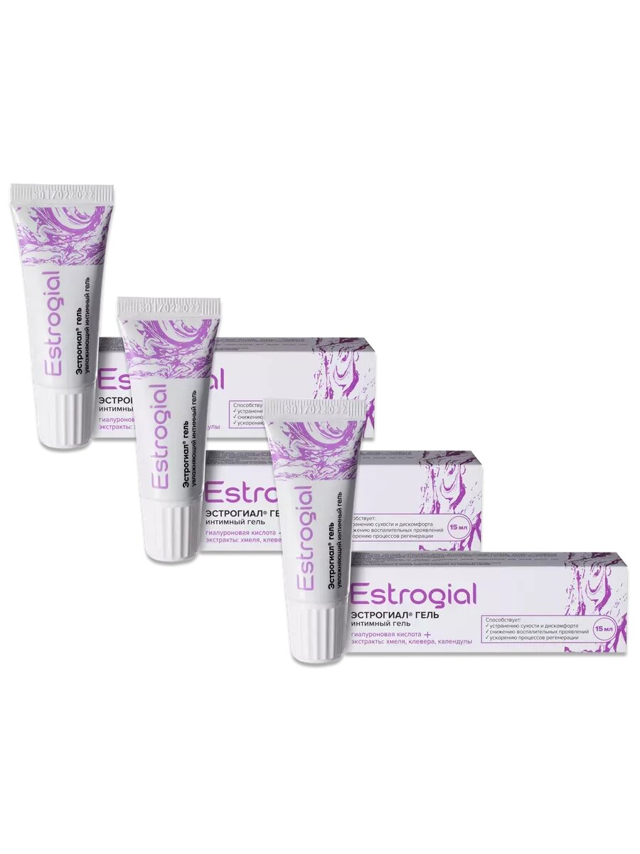 Эстрогиал гель интимный 15мл - 3 шт.