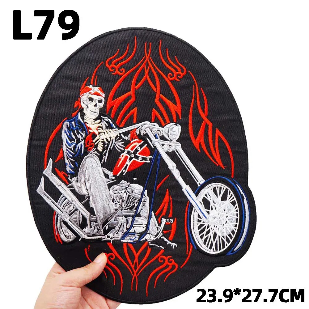 Нашивка Sons of Anarchy Черный, L79 iron on