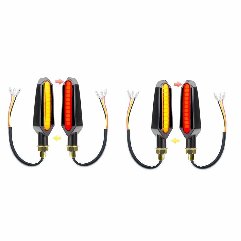 Мото указатель поворота LED 12V, 2шт красные