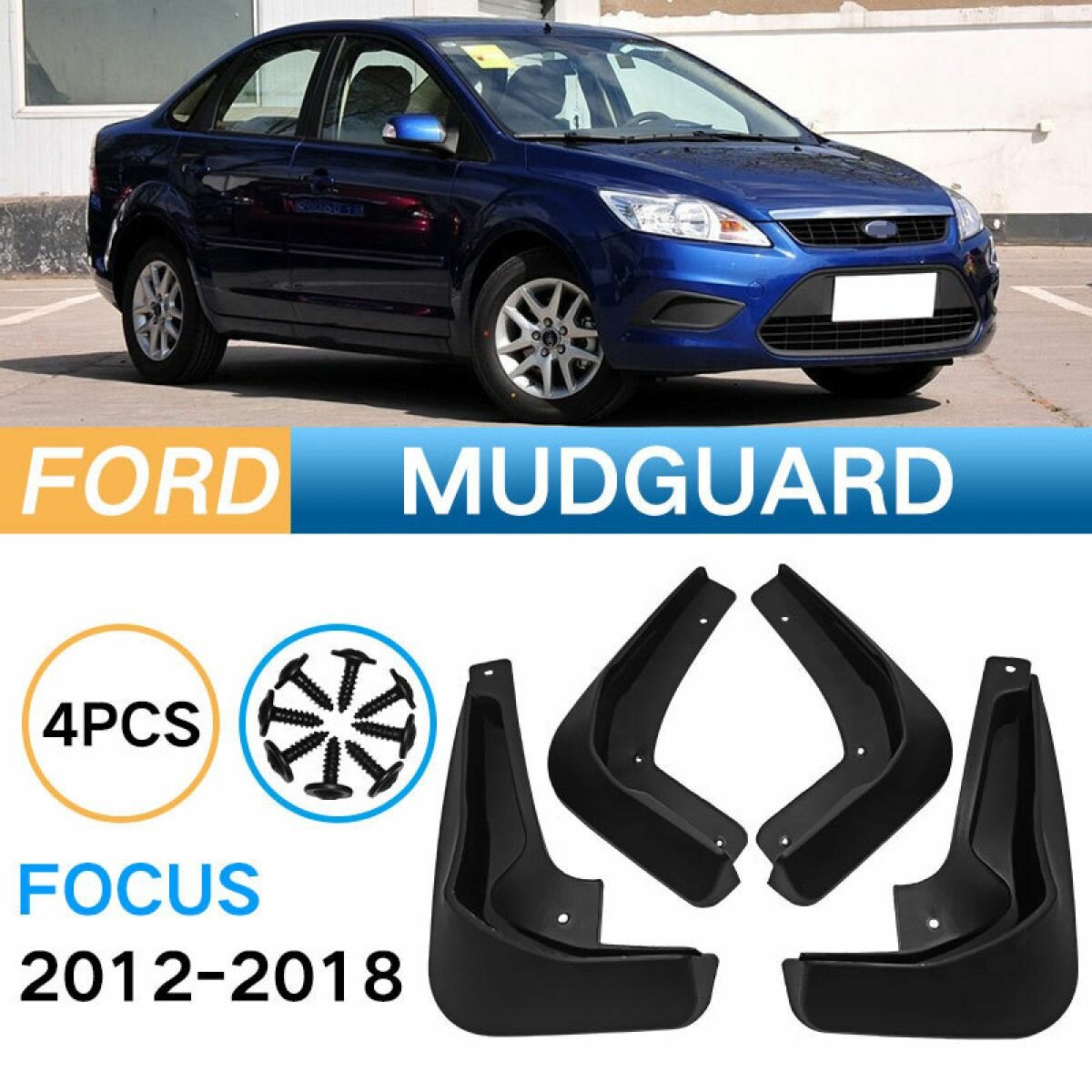 Крыло для автомобиля, арт. Автомобильные Брызговики Для Ford FOCUS (Седан)2012-2018