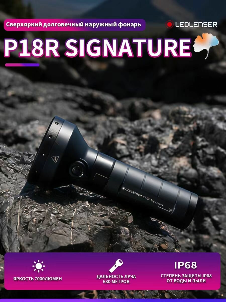 ФонарьLED LENSER P18R Signature Headlamp