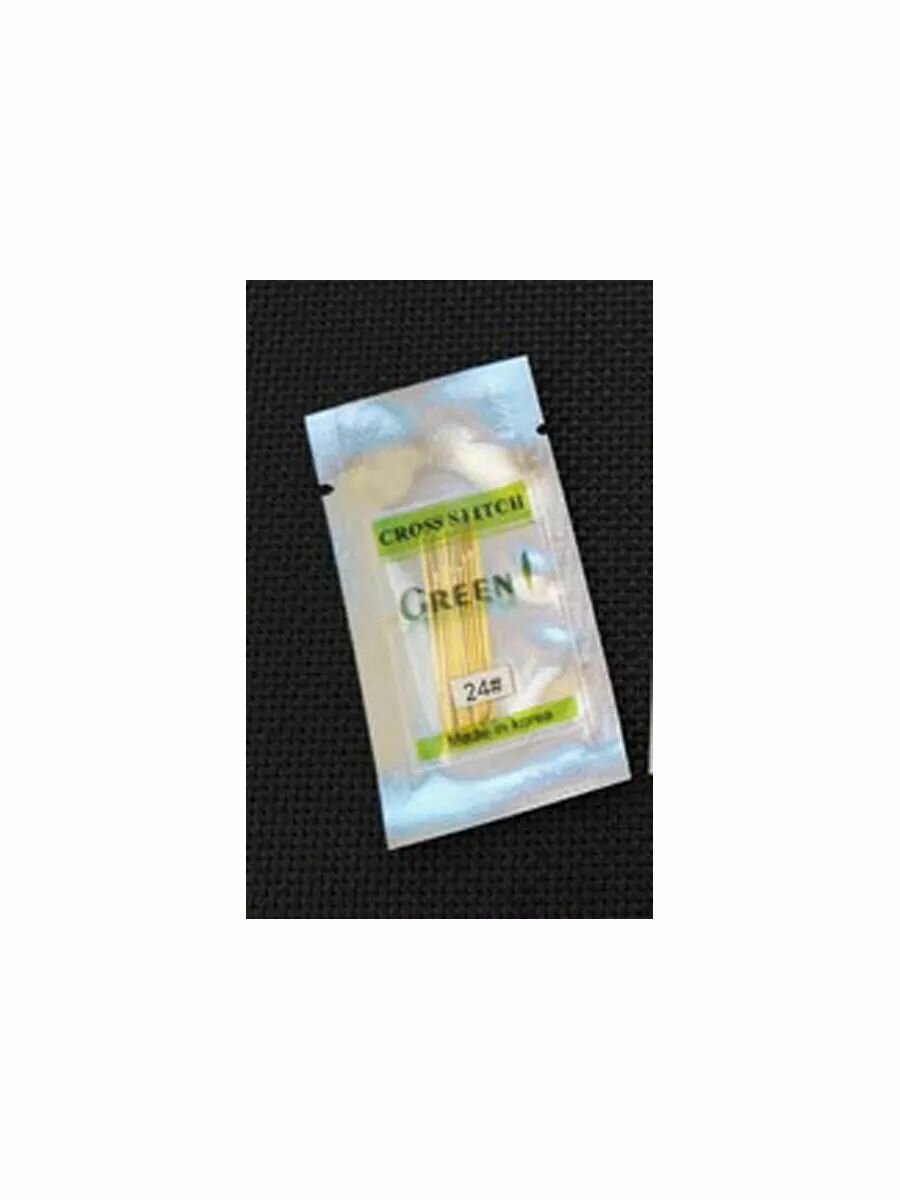 Иглы для вышивания с позолотой GREEN. Размер 24. упак. 10 шт.