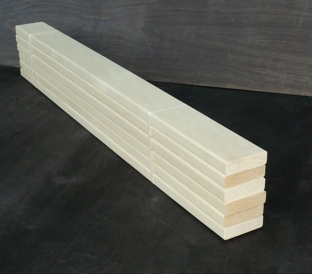 Доска Полок осина 25х85х1000 упаковка 6 шт. Сорт Экстра