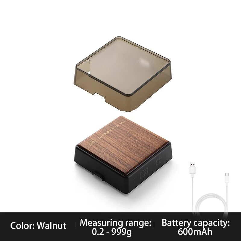 Весы цифровые Sokany Walnut color, 0.2-999g, 600mAh