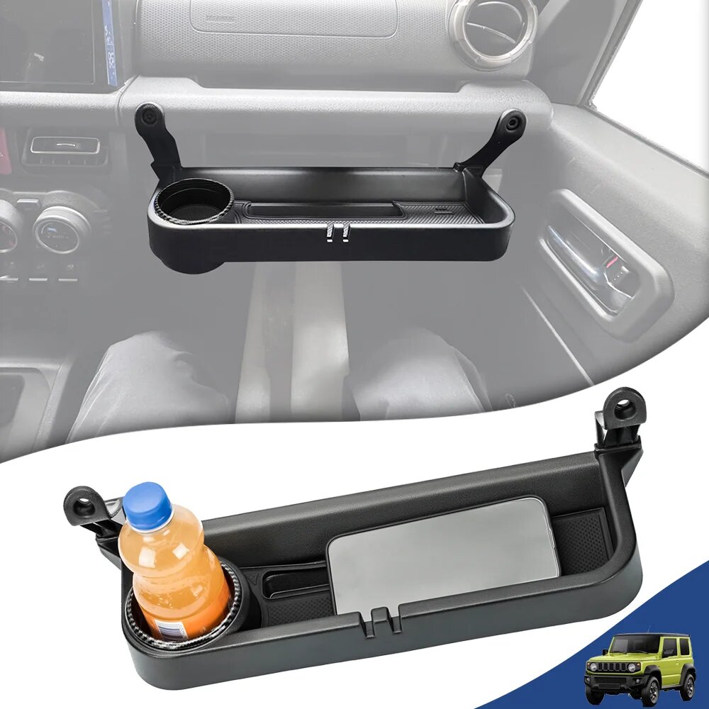 Suzuki Jimny JB64 JB74 JC74 2019-2025, Расширенный Органайзер Для Хранения В Боксах Подлокотника Пассажира, Черный ABS+резина